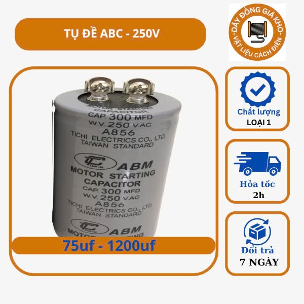 Capa capacitor คุณภาพสูง ABC starter capacitor TL แท้ 250VAC,(75-100 ...
