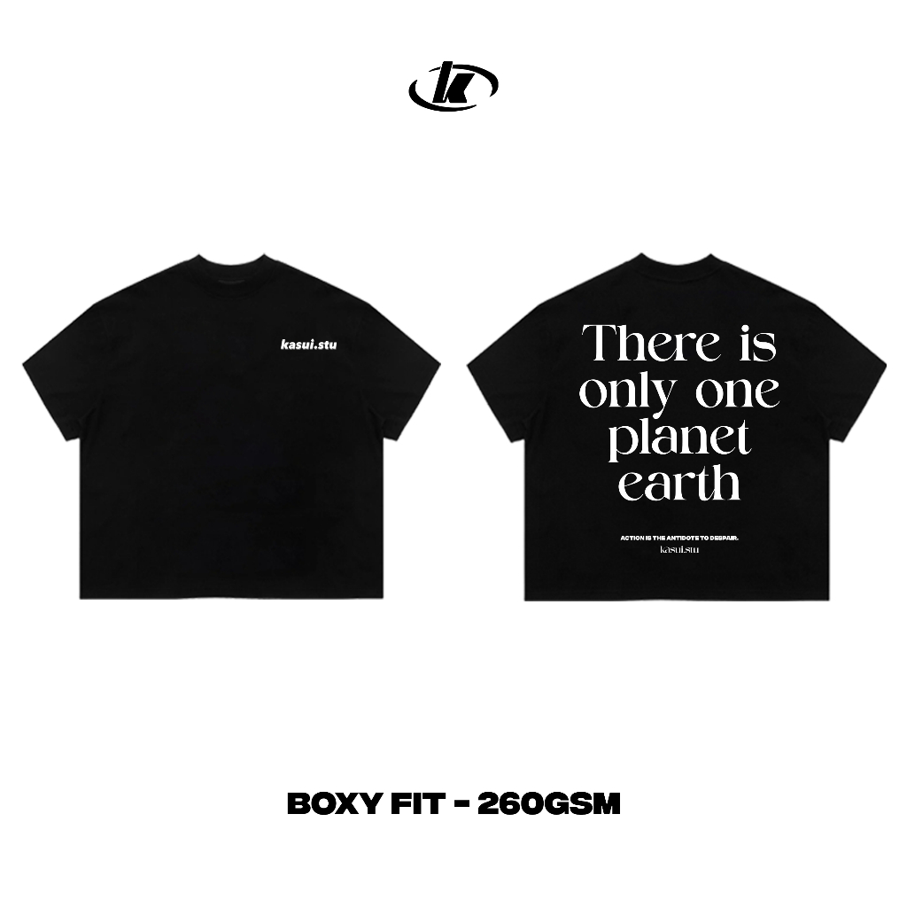 เสื้อยืด KASUI EARTH Boxy Form – แบรนด์ท้องถิ่น – Cotton 260GSM ...