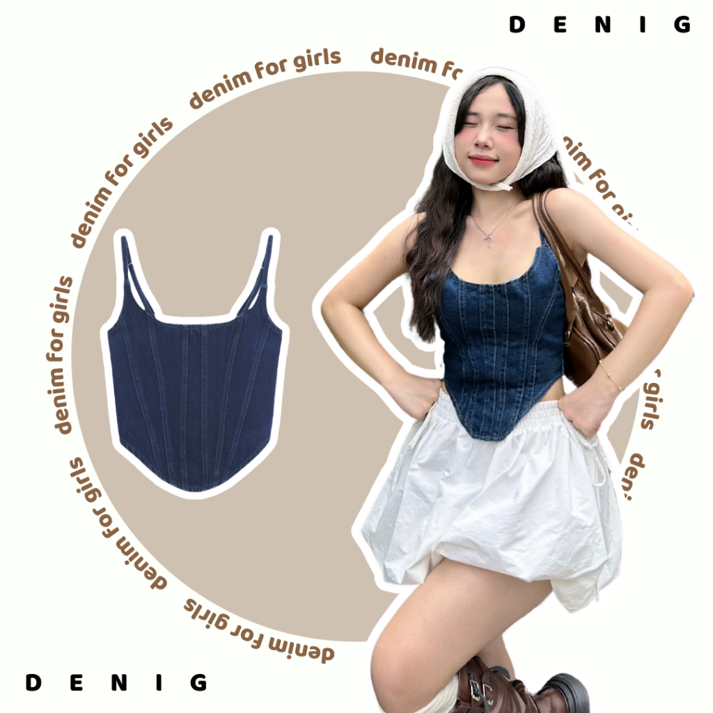 DENIG เสื้อคอร์เซ็ท 2 สายสุดเซ็กซี่ | Shopee Thailand