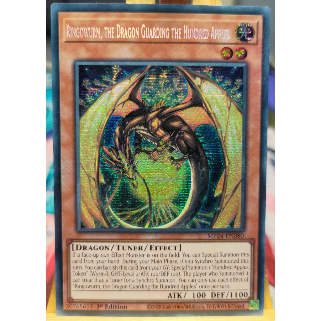 [KW2 Yugioh] [EN-UK] [Nice Art] Ringowurm มังกรยามร้อย Apples Card - MP24-EN080 - Prism Secret ...