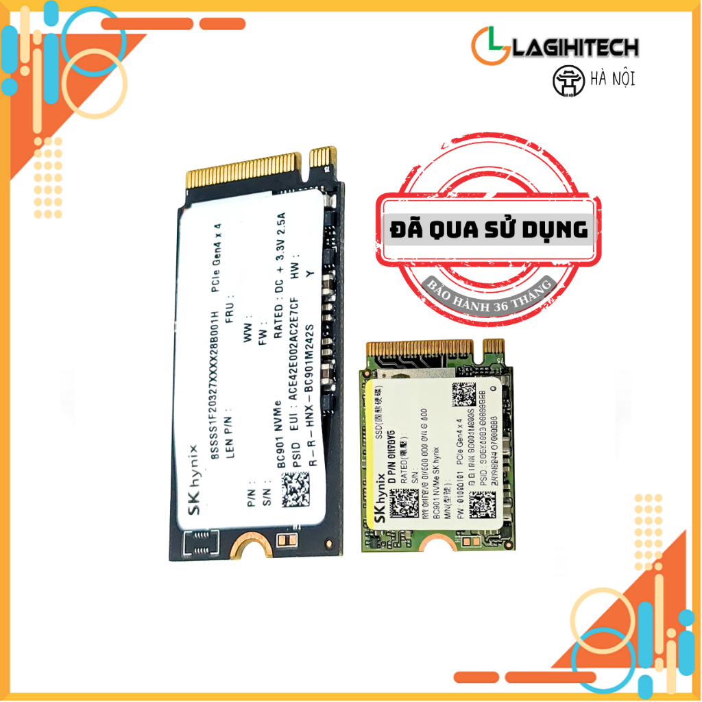 Hynix BC901/PC801 SSD ฮาร์ดไดรฟ์ 512GB / 1TB / 2TB M2 2242 PCIe Gen 4 ...