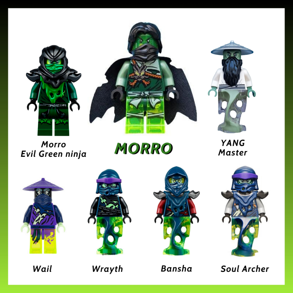 Ninjago Villain ซีซั่น 5 Morro minifigures ของเล่นประกอบ - ประกอบปริศนา ...