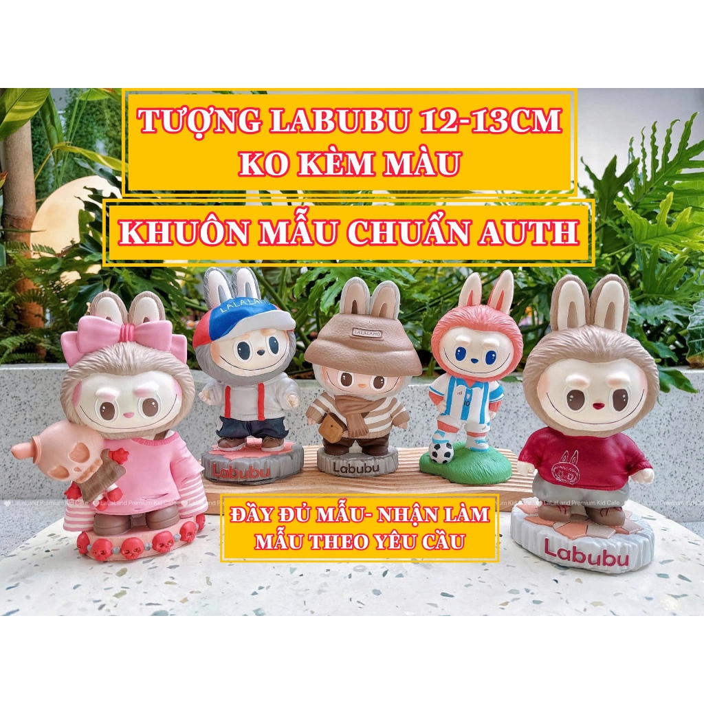 รูปปั้นสี LABUBU HOT TREND STANDARD MOLD 13cm ไซส์ L ปูนปลาสเตอร์ (ไม่ ...