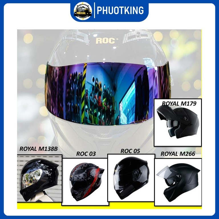 แว่นหมวกกันน็อค ROC 03, ROC 05 (HAT NOTUDE INCLD) | Shopee Thailand