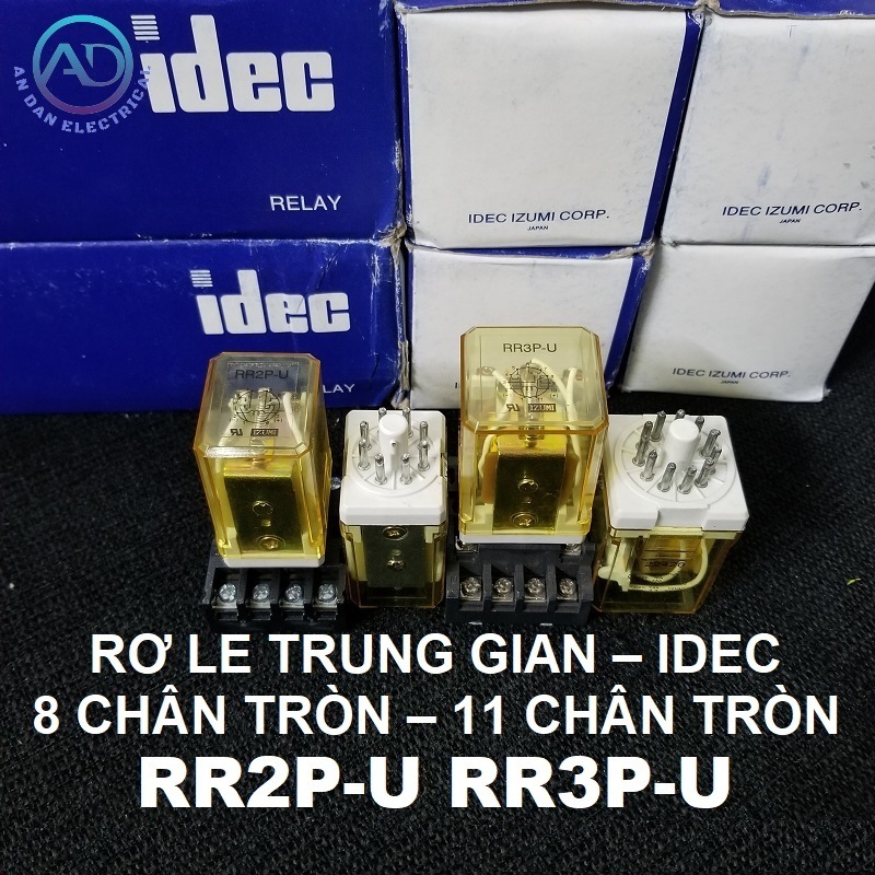 รีเลย์ intermediate, RR2P-U (8 ขากลม) RR3P-U (11 ขากลม) 24VDC 220VAC ...