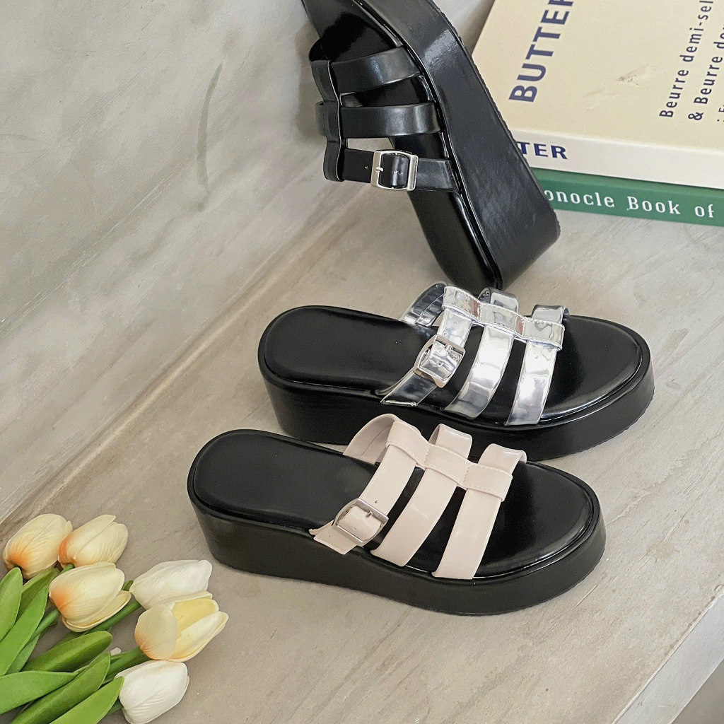 WOMENS CANE SLIPPERS 5CM HIGH D94 | Shopee Thailand