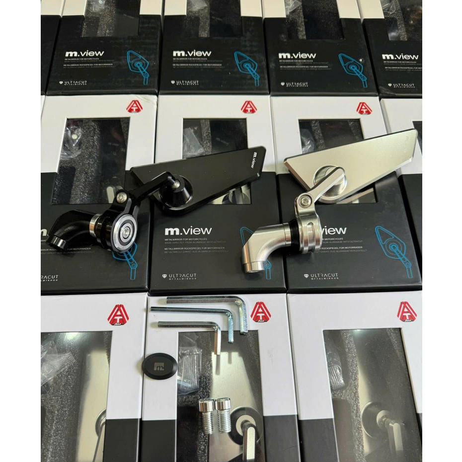 Mview กระจกใบเล็ก V2 cnc ติดตั้งกับรถหลายรุ่น | Shopee Thailand