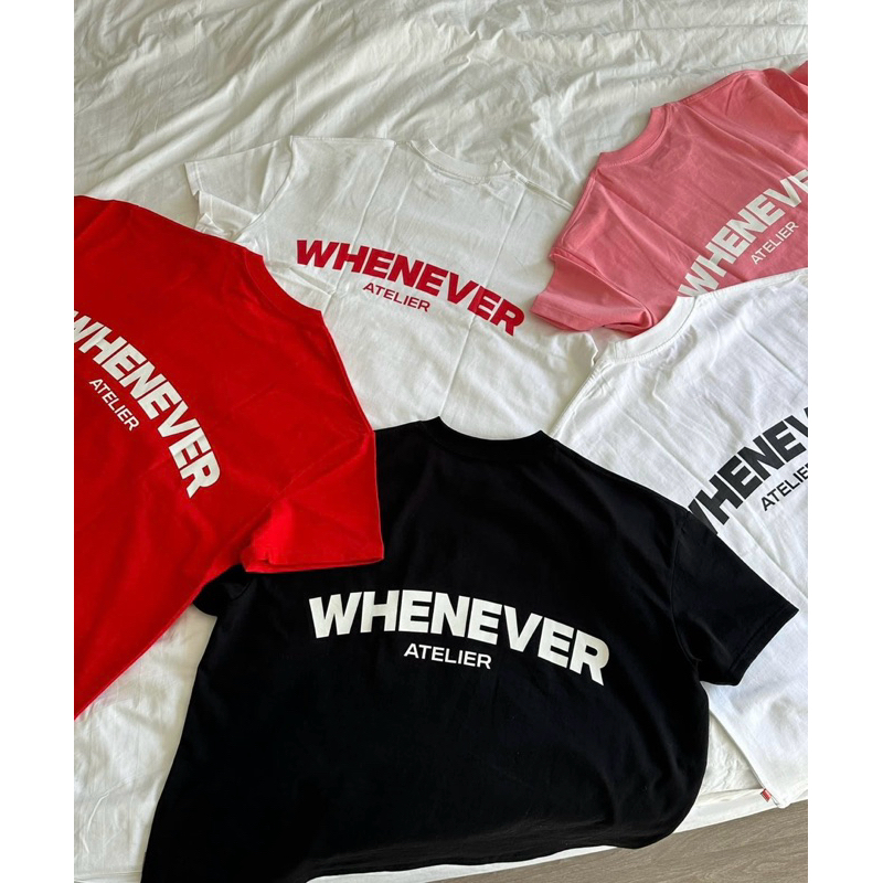 WHENEVER ATELIER BASIC Multi-Color T-Shirt (ฟรีเมื่อเอเวอร์ผ้าแคนวาส ...