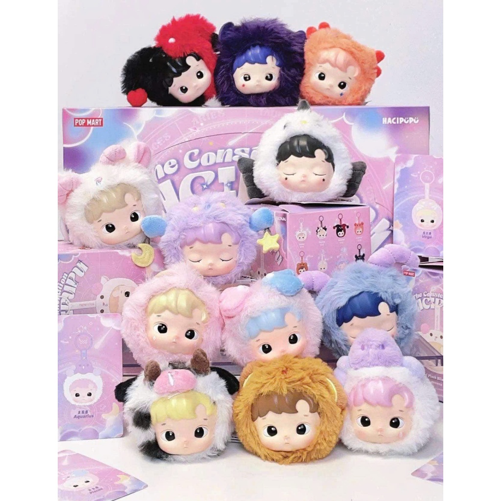 [พร้อมใช้งาน] Popmart Keychain 12 Zodiac Signs Hacipupu x Constellation ...