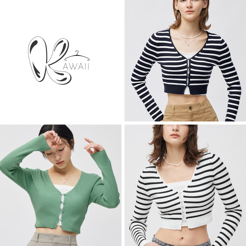 [ของแท้ญี่ปุ่น กู] - เสื้อคลุมคาร์ดิแกน แบบบาง สั้น มีตัด ยูวี - รหัส ...