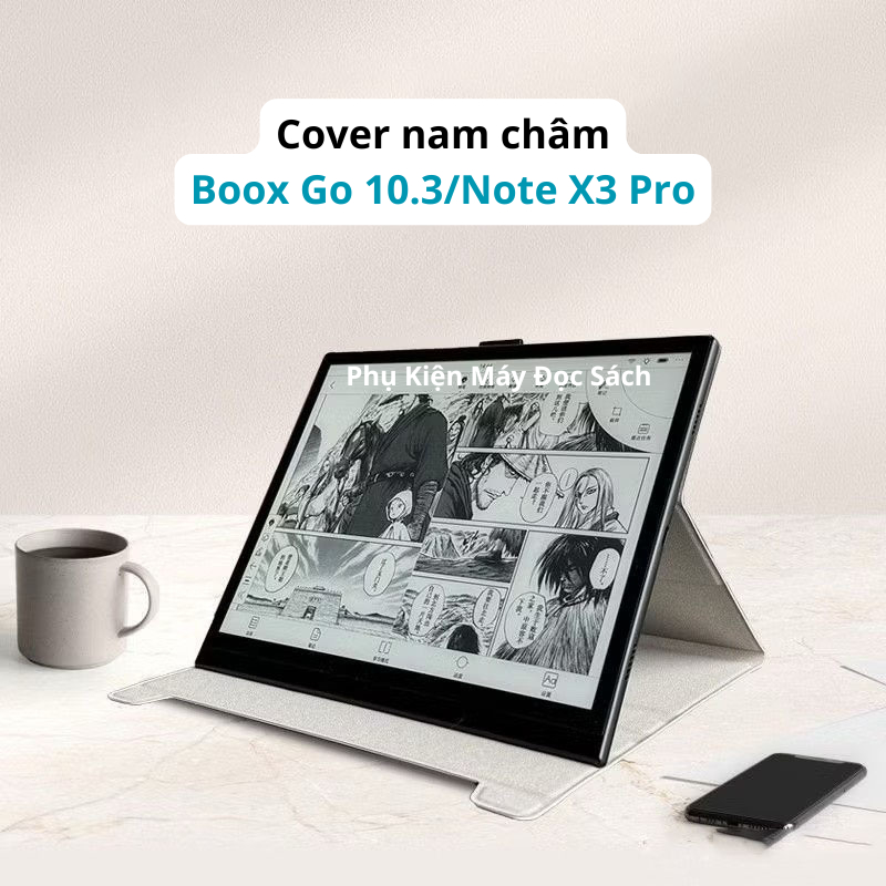 Boox Go 10.3/Note X3 Pro ฝาครอบหนังแม่เหล็ก, Boox Go 10.3 Reader Case ...