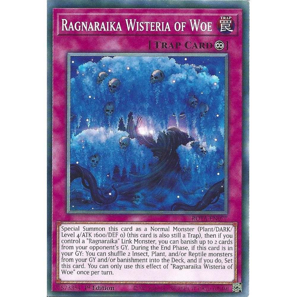 [KW2 Yugioh] [EN-UK-US-AE] การ์ดวิสทีเรีย Ragnaraika - ROTA-EN077 AE077 - รุ่นที่ 1 ทั่วไป ...