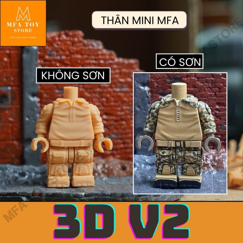 ของเล่นประกอบกองทัพ Swat โมเดลประกอบทหาร - อุปกรณ์พิมพ์ 3DV2 MINI BODY MFA No.500 | Shopee Thailand
