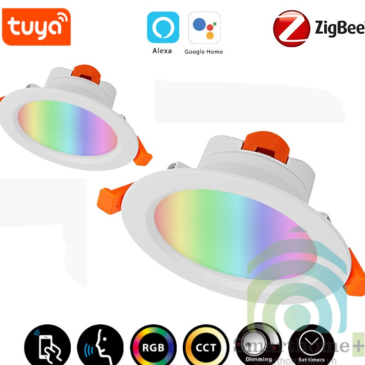 7w-10w LED ดาวน์ไลท์ RGB เปลี่ยนสีโคมไฟเพดานพร้อมเพลง Zigbee Tuya SHP-ZHUE3 | Shopee Thailand