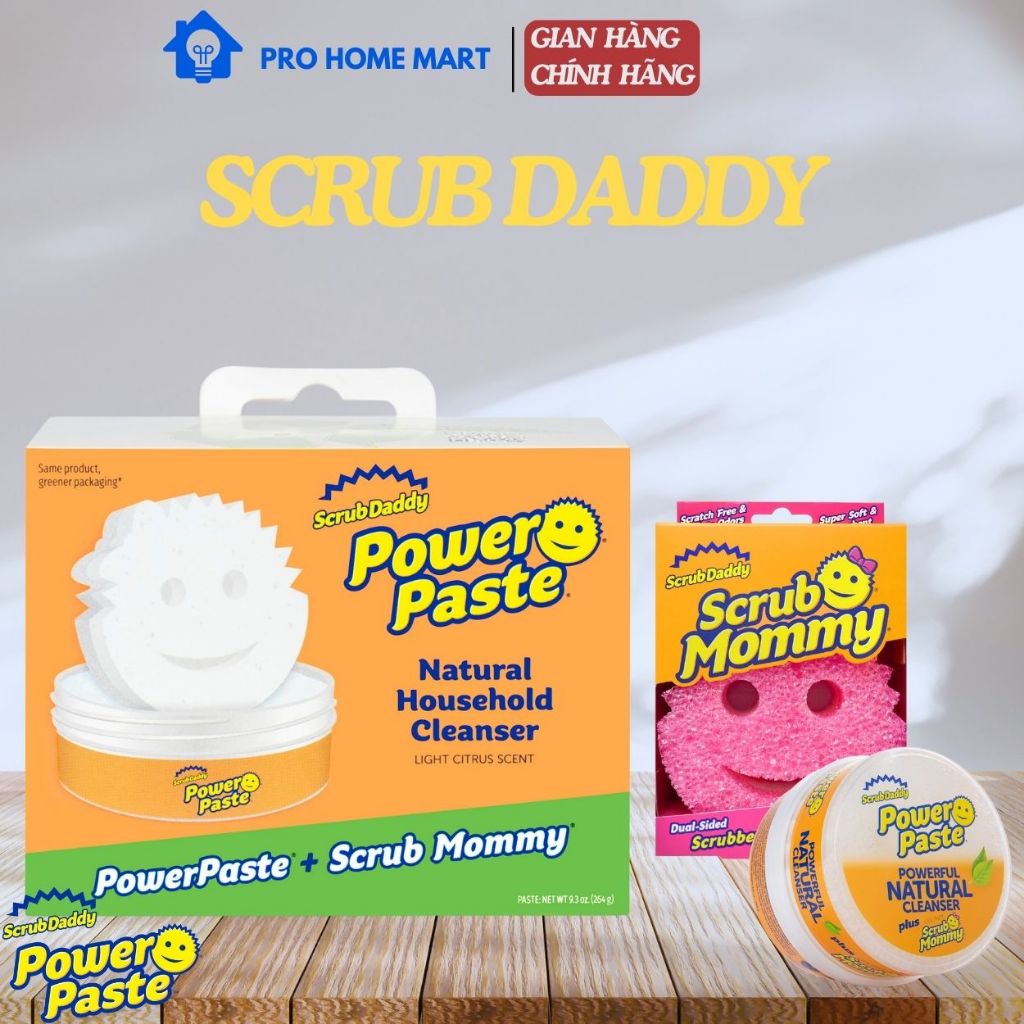 Scrub DADDY MULTI-FUNCTIONAL CLEANING SET - รวมพลัง PASTE และ MOMMY ...