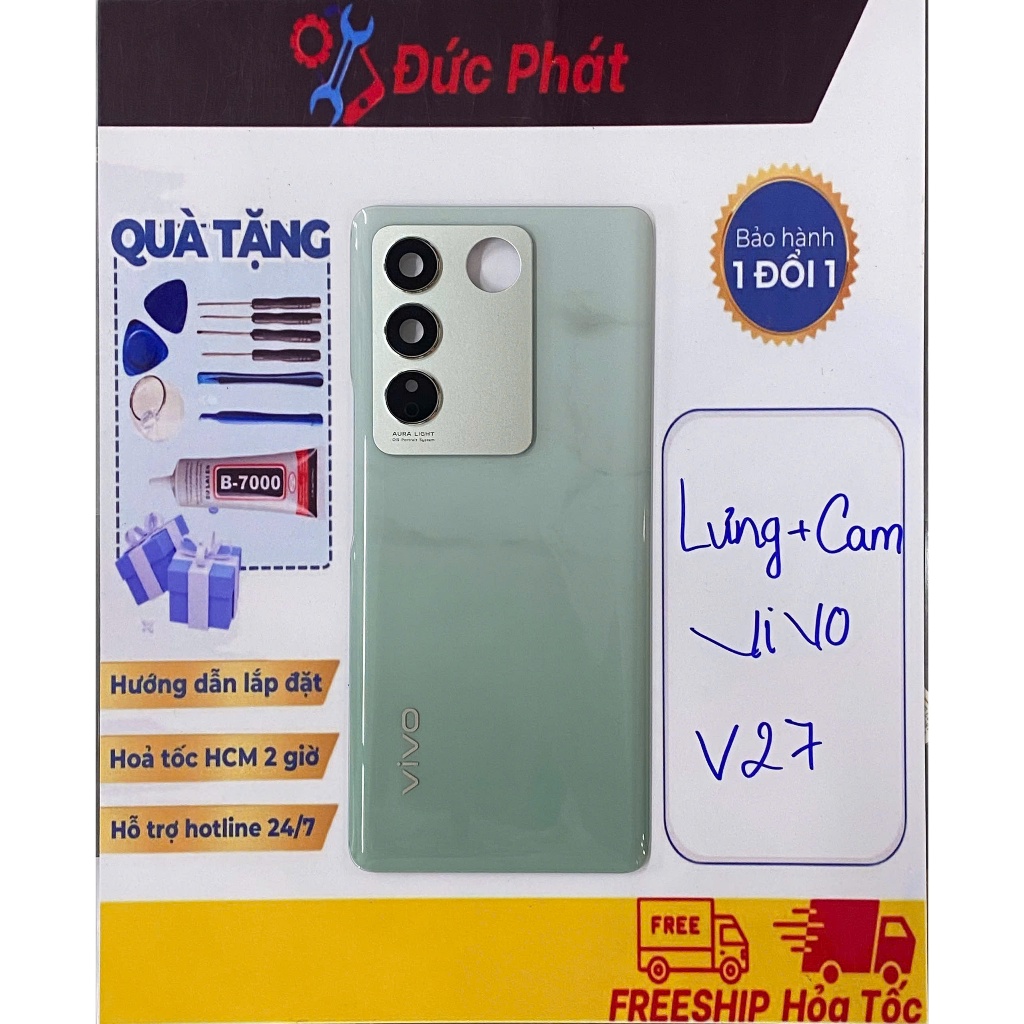 Vivi V27 Back + Camera Glass (แถมฟรีกาวและชุดซ่อม) | Shopee Thailand