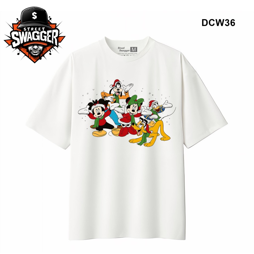 Street Swagger Brand Collection เสื้อยืดการ์ตูน Disney เสื้อยืด ...