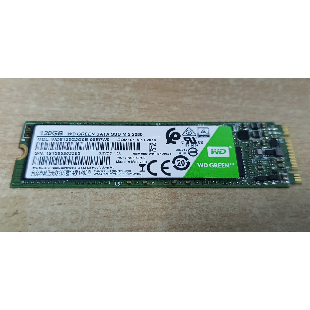 Ssd M.2 SATA 3 WD Green 120GB | Shopee Thailand