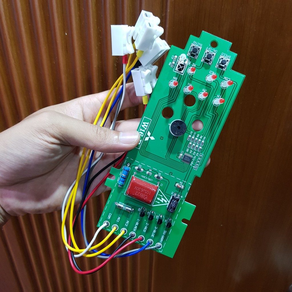 MITSUBISHI W16-R บอร์ดพัดลมติดผนัง ️W16RT Mitsu Remote Fan Board ️วงจร ...