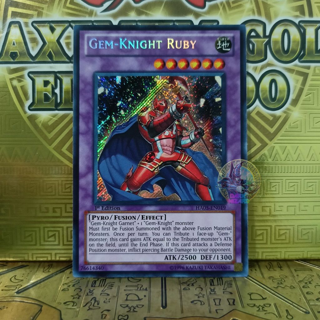 Gem-knight Ruby – HA05-EN019 – Secret Rare [การ์ด Yugioh] | Shopee Thailand
