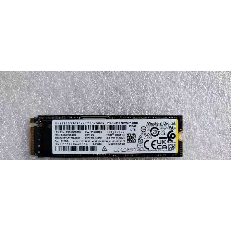 Western Digital PC SN810 512GB M2 NVMe Gen4 x4, 6900 MB/s / 5000 MB/s ...