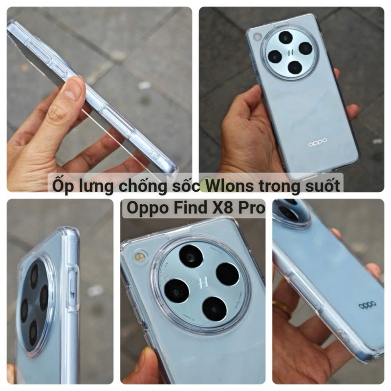 Wlons Oppo Find X8 ปกติ X7 Ultra X6 Pro X5 เคสกันกระแทก ใสกําลังดีกับ ...