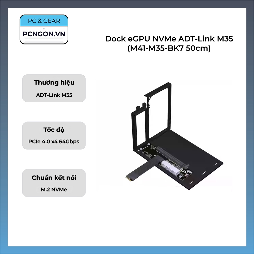 [PCNGON] Adt-link M35 eGPU NVMe Dock (M41-M35-BK7 50cm) | Shopee Thailand