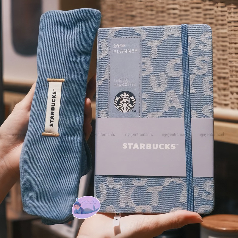 [สีอ่อน] Starbucks TAIWAN PLANNER 2025 NOTEBOOK SET WITH DENIM TOTE BAG ...