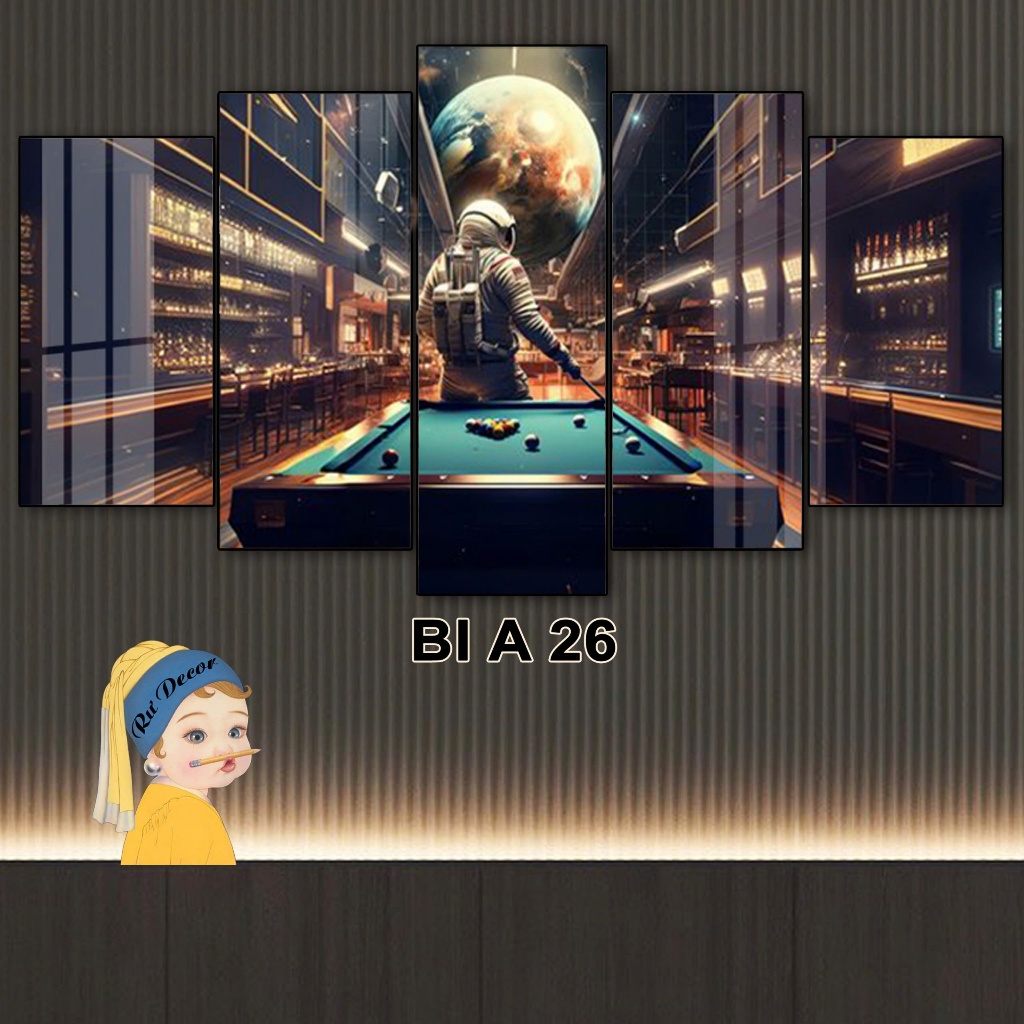 Bida Decor ภาพวาด 5 แผงสติ๊กเกอร์ติดผนัง Fomex 5 มม.พลาสติกลามิเนต ...