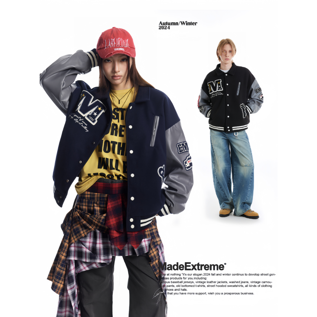 Made Extreme Round The World Varsity Jacket | Shopee Thailand