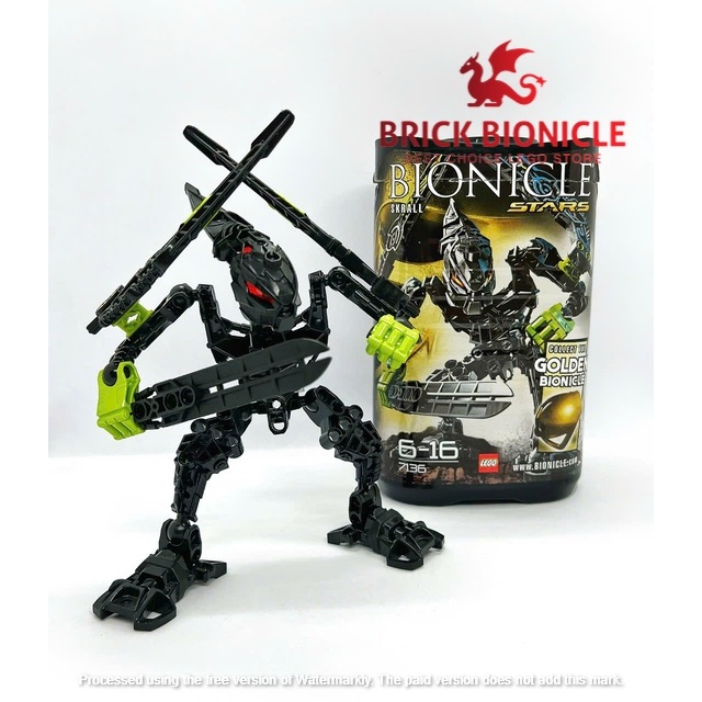 Lego BIONICLE AUTHENTIC - LEGO BIONICLE ASSEMBLY TOY - 7136 SKRALLSTAR ...