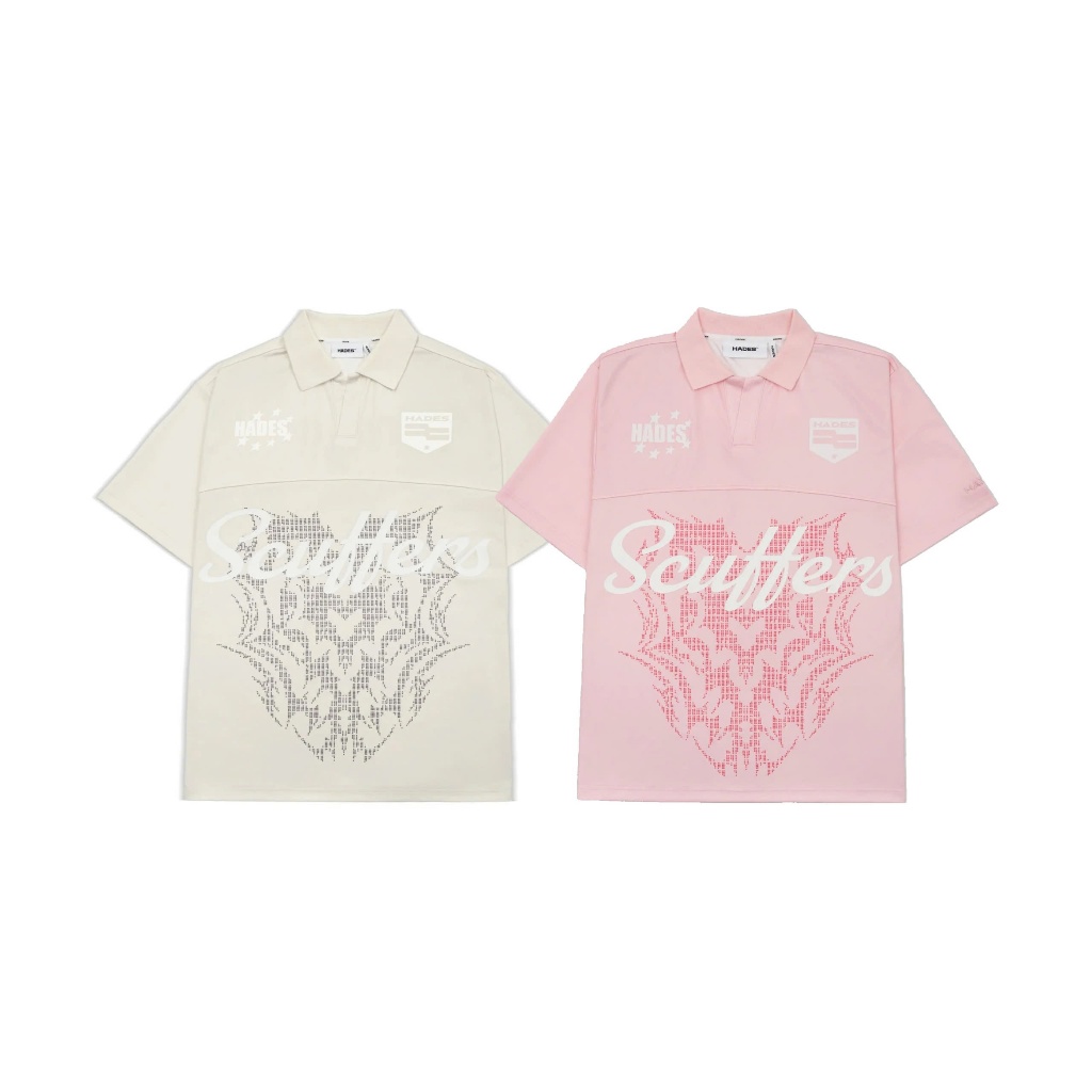 HADES Scuffer Love polo - ของแท้ HADES เสื้อโปโลแขนยาวผ้าโพลีผิว unisex ...