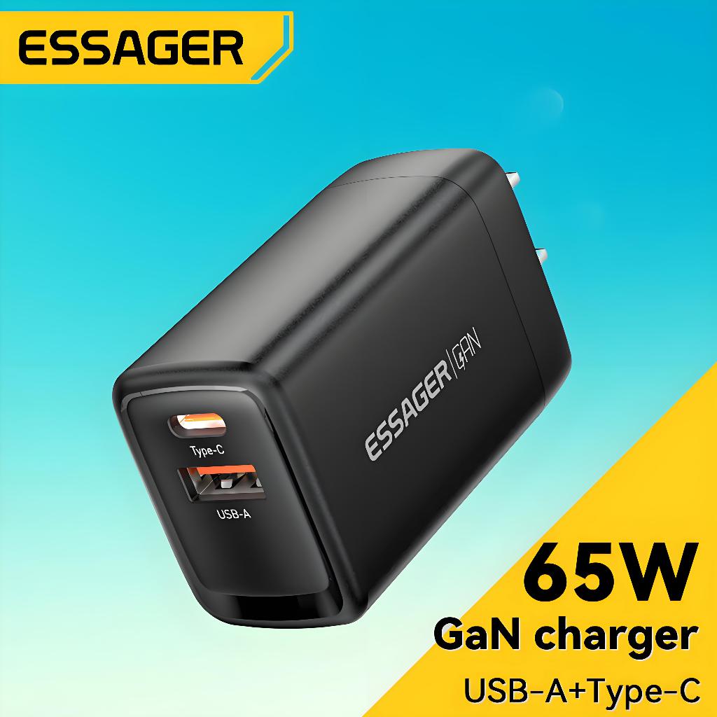 Essager 65w USB Type C ที่ชาร์จเร็วสามารถชาร์จอุปกรณ์หลายตัวในเวลา ...