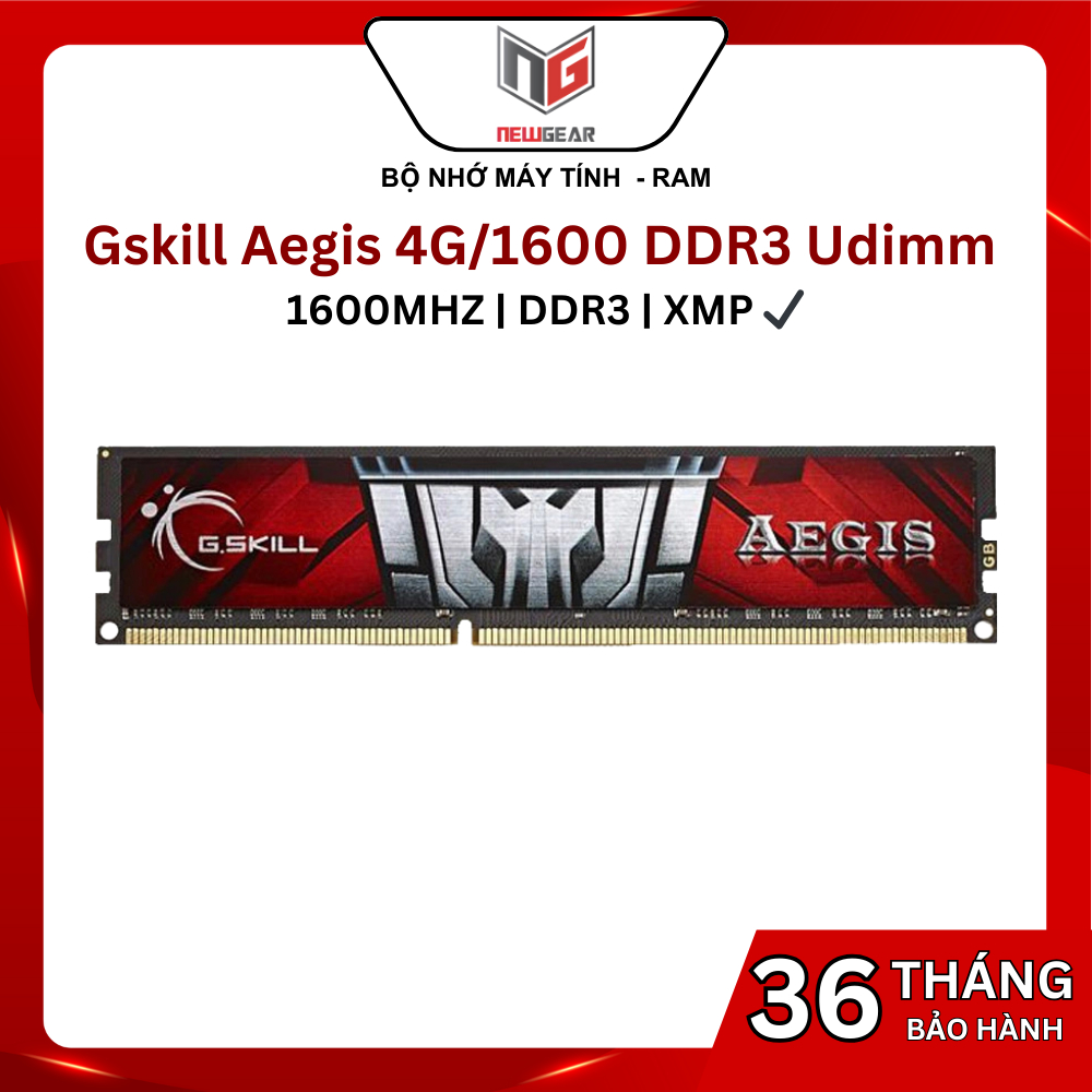 Ram Gskill Aegis 4G/1600 DDR3 Udimm (F3-1600C11S-4GIS) - เสถียร ...