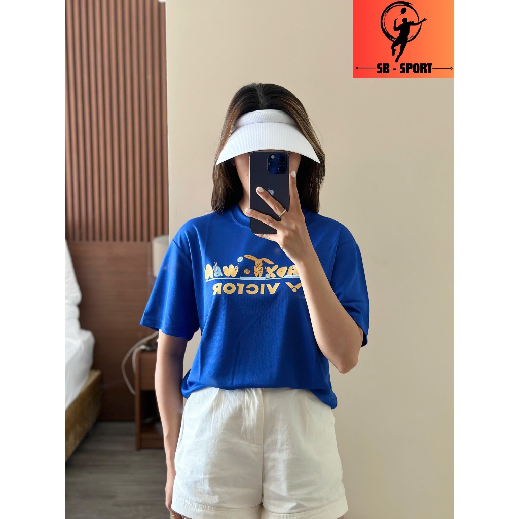 เสื้อแบดมินตันหลากสี Victor Rabbit เสื้อยืดแบดมินตันแขนสั้นสําหรับ ...