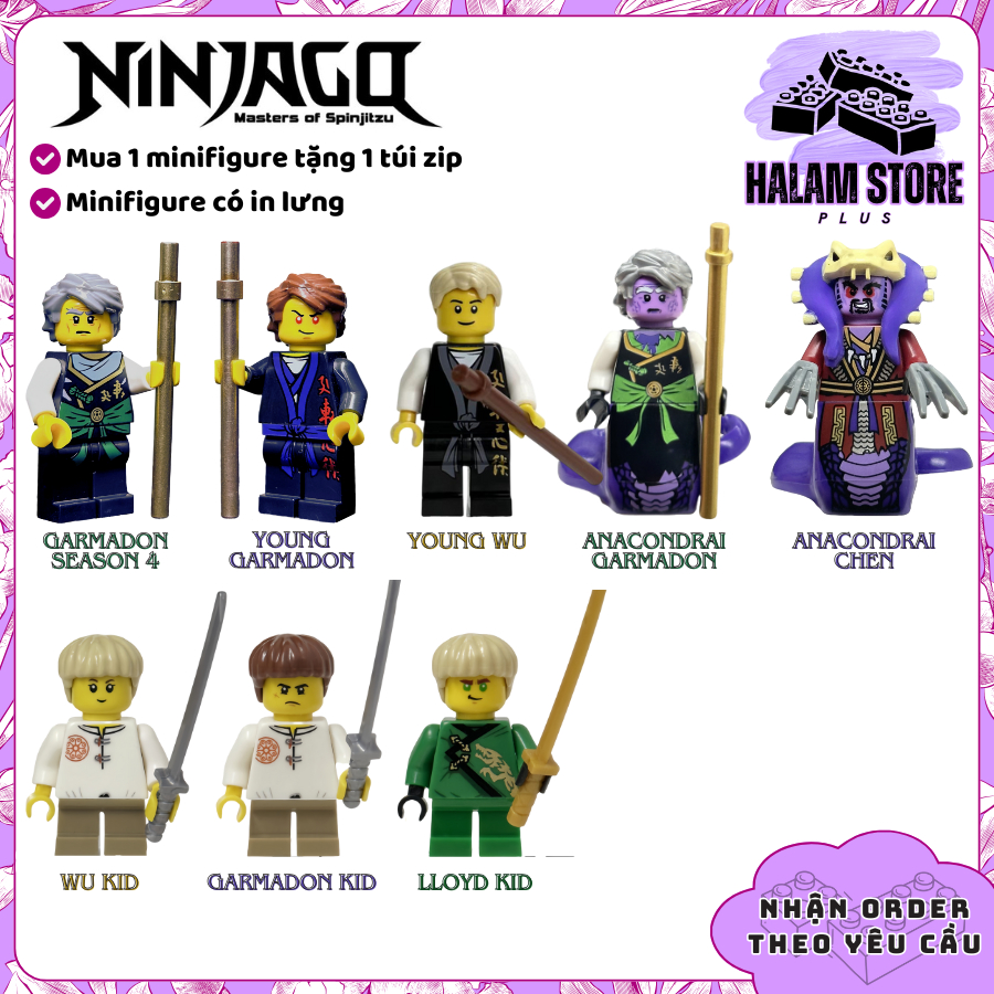 [Halam Store] Ninjago Young Garmadon Morro Chen minifigures ของเล่น ...