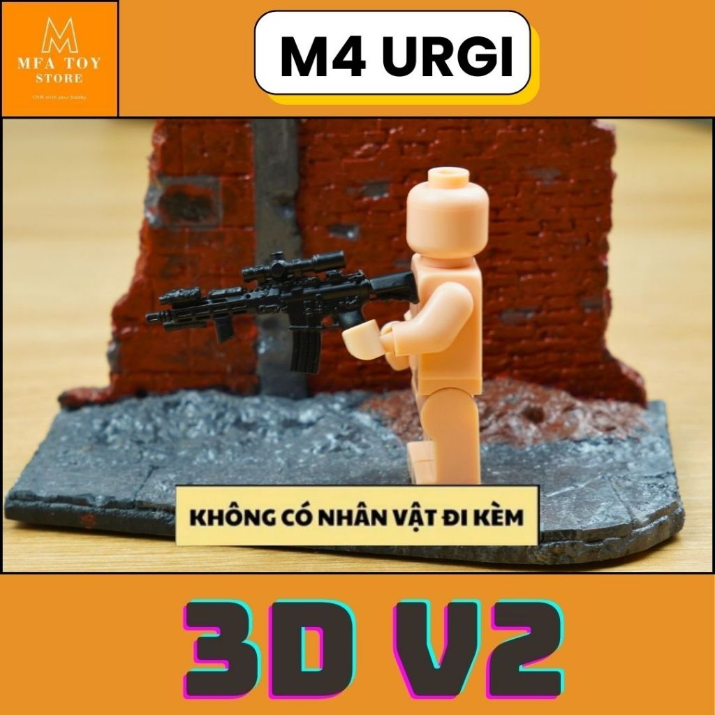 ของเล่นประกอบกองทัพ Swat โมเดลประกอบทหาร - อุปกรณ์พิมพ์ 3DV2 M4 URGI No.457 | Shopee Thailand