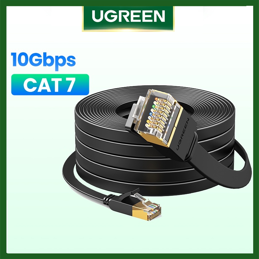 Ugreen Nw106 Cat7 STP Standard Flat Wire Network Cable ความเร็ว 10Gbps ...