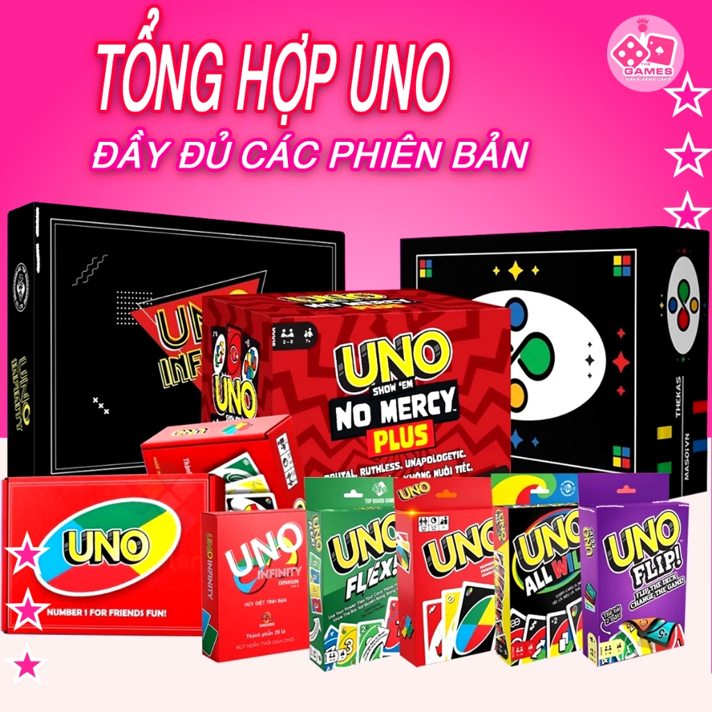 Uno Full Basic Version + Expansion uno card Boardgame สําหรับกลุ่ม ...