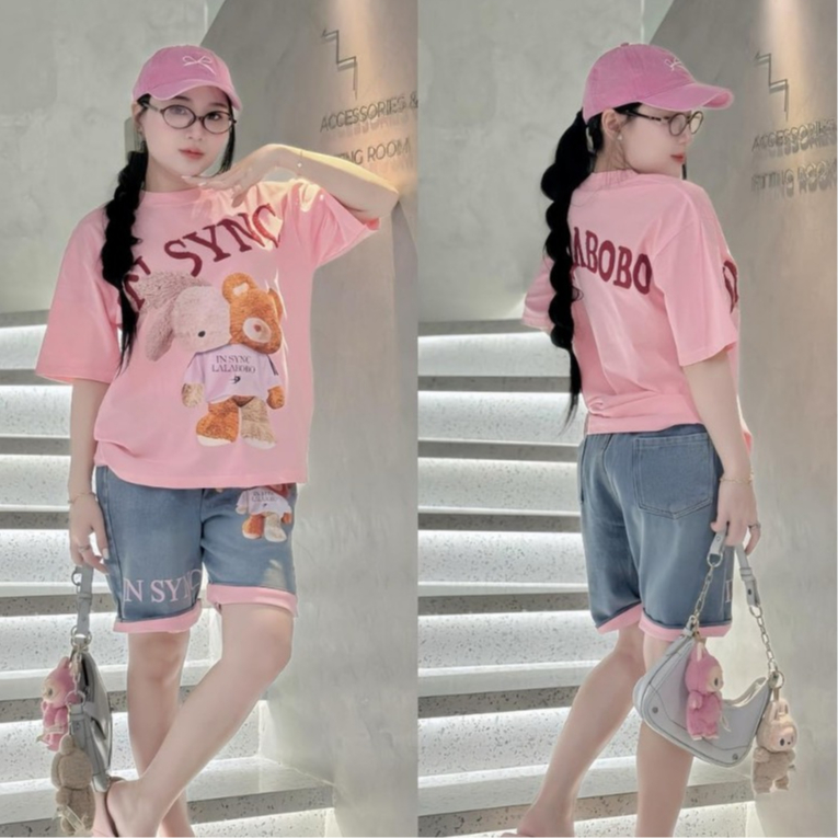 Siu Cute BEAR Jeans Set กว่างโจว มาตรฐานคุณภาพสูง Type 1 ชุดยีนส์ ...