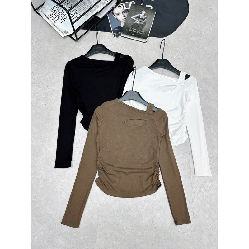 Qccc FRESIZE 40-65KG CROSS-NECKLACE ZIP SHIRT | Shopee Thailand