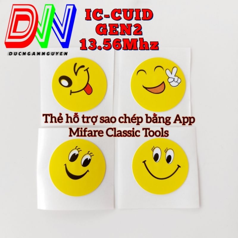 [RFID Sticker] SUPER THIN CUID GEN2 13.56MHZ MAGNETIC CARD SUPPORT COPY NFC Android MCT Through ...