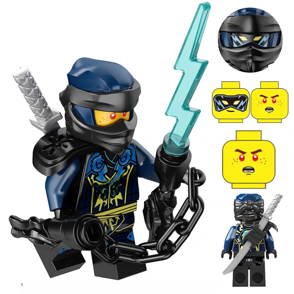 Minifigus Evil Jay Heal นินจาโกตาแดง Season Dragon Rising ประกอบของเล่น ...