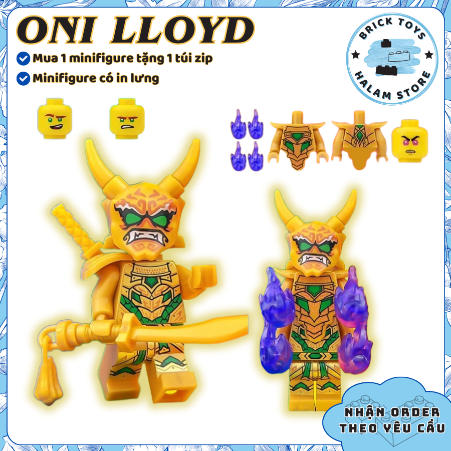 Ninjago Oni ซีซั่น 15 minifigures ของเล่นประกอบ - โมเดลตัวละคร Oni ...