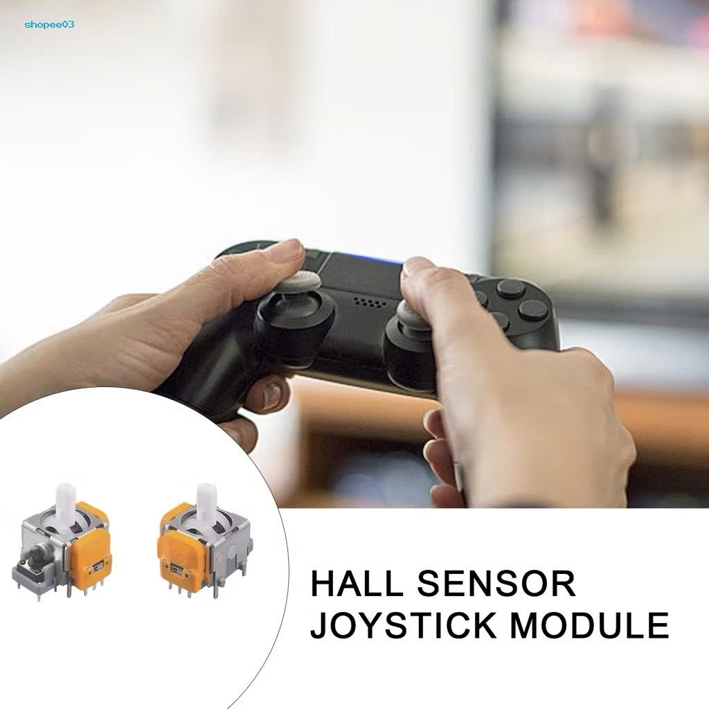 ชุดเอฟเฟกต์ 2 ฮอลล์ 3D Analog Rocker Sensor เปลี่ยน Thumbsticks Analog Wireless Controller ...