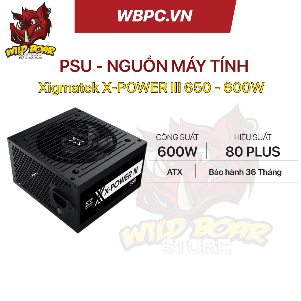 คอมพิวเตอร์ แหล่งพลังงาน Xigmatek X-POWER III 650 - 600W - ของแท้ ...