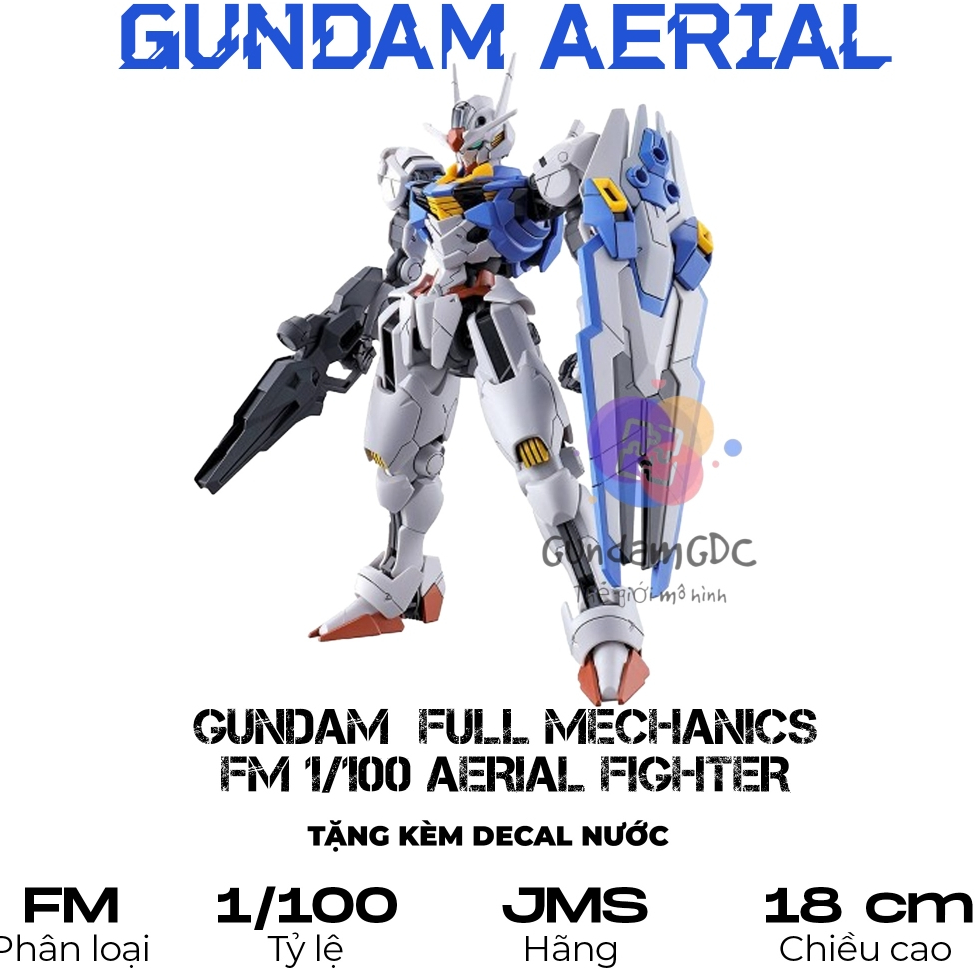 Full Mechanics FM 1/100 Aerial Fighter JMS Assembly Model (พร้อมรูปลอก ...