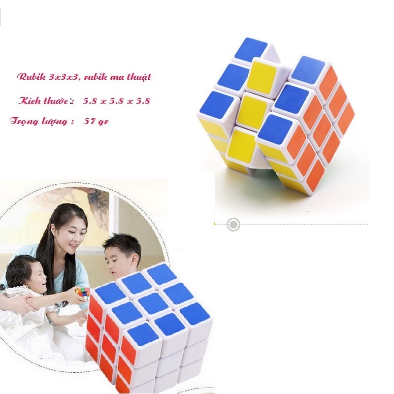 Rubik 3x3, Rubiks Cube 3 ชั้น Magic Cube - Robic Cube หมุน Fast และ ...