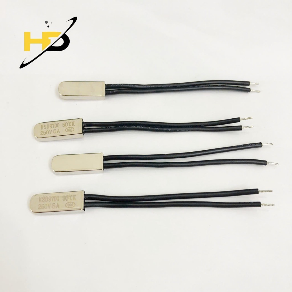แพ็ค 2 รีเลย์ความร้อน KSD9700 250V 5A 50oC ปกติเปิดเคสโลหะ | Shopee ...