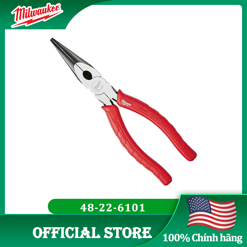 Milwaukee 48-22-6101 Smooth Hand 200mm คีมปากแหลม [ของแท้ USA/USA ...